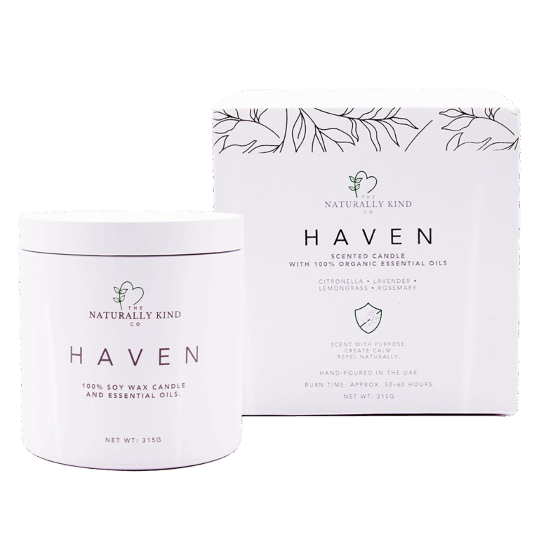 Haven 100% Soy Wax Candle With Essential Oils Hand Poured With Multi ...